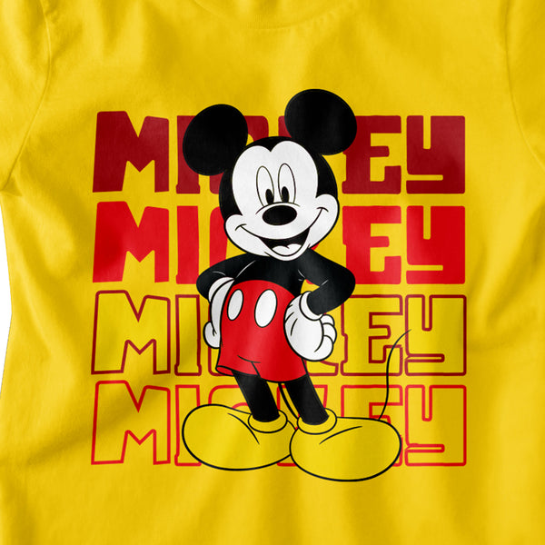 Boys Mickey Yellow Tshirt