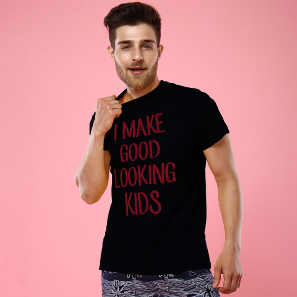 Good Looking Kid, Matching Tee And Bodysuit For Dad And Baby (Boy)