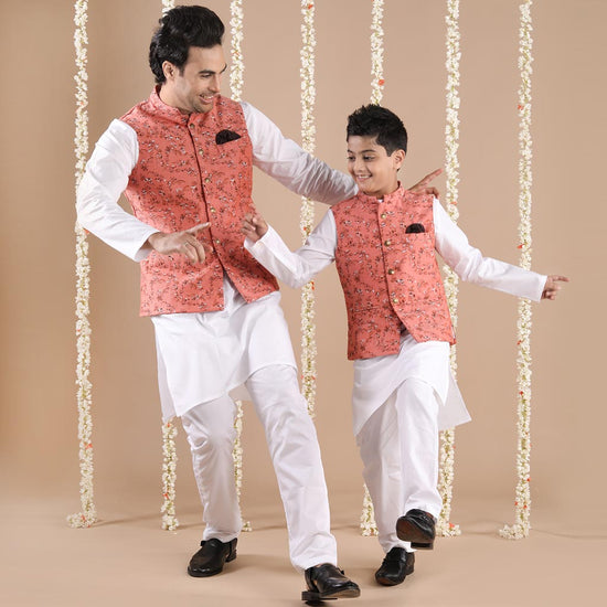 99+ Matching Ethnic Wear For Dad & Son | Dad & Son Party Wear