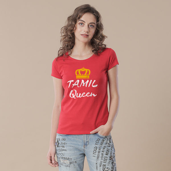 Tamil King, Queen, Prince and Princess, Matching Tee For Mother